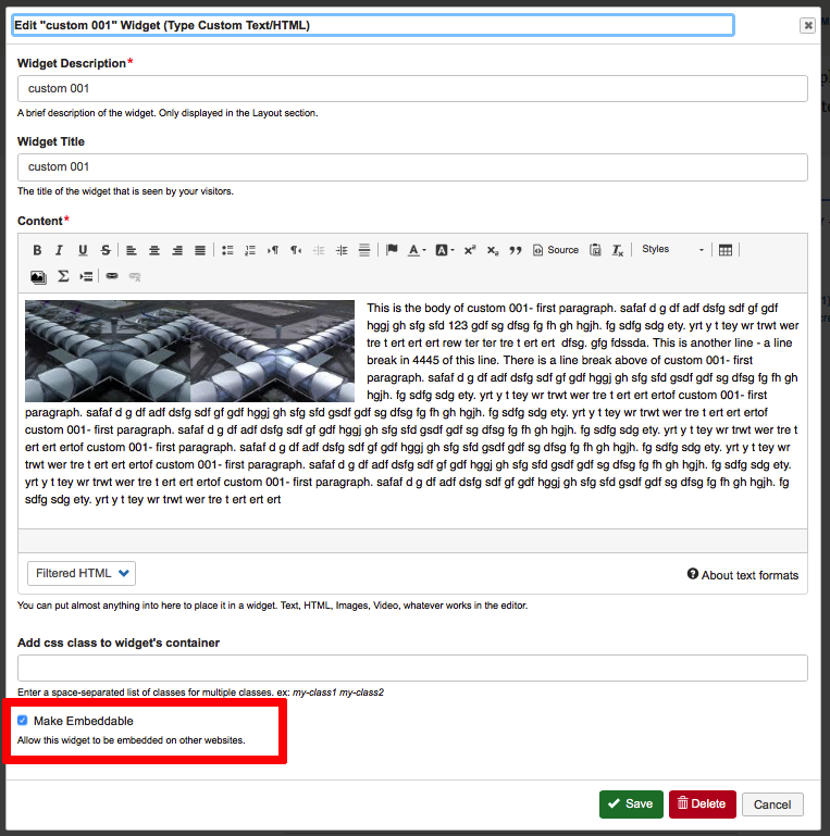 Embeddable Widgets Openscholar Documentation 1280