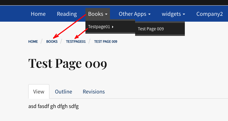 Breadcrumb Navigation | OpenScholar Documentation Breadcrumb Navigation | OpenScholar Documentation